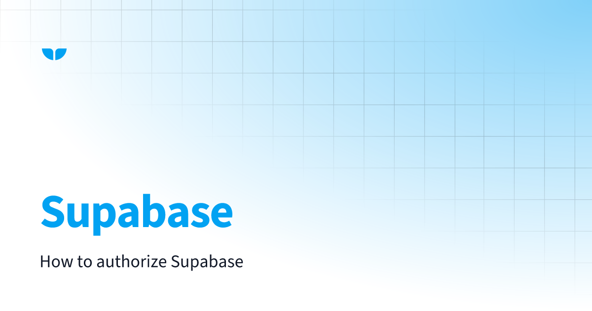 Supabase | Welcome to Whalesync