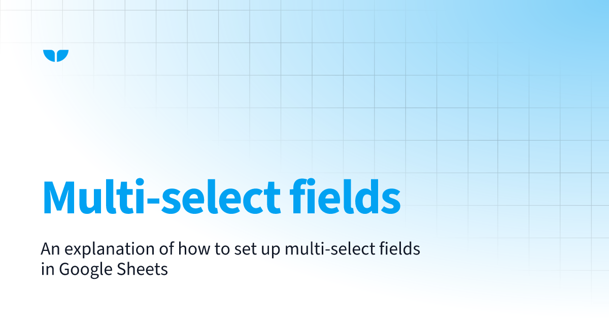 Multi-select fields | Welcome to Whalesync